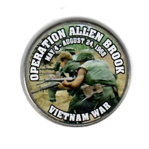 Vietnam War ~OPERATION ALLEN BROOK~ Colorized JFK Kennedy Half Dollar ...