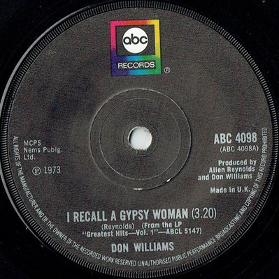 Don Williams - I Recall A Gypsy Woman (7", Single, Sol) | eBay UK