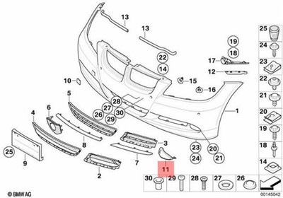 Genuine BMW E90 E91 316i 318d 318i 320d 320i Right Fog Lamp Cover ...