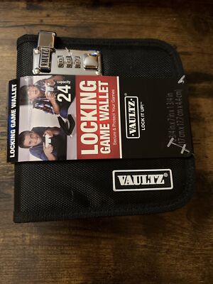 Vaultz Protective Locking Game CD Wallet - 24 Capacity Black | eBay