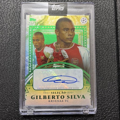 Topps Soccer Arsenal Fc Gilberto Silva Autograph Card | eBay