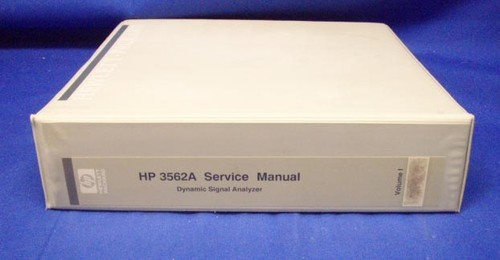 HP 3562A Dynamic Signal Analyzer SERVICE Manual Vol 1 | eBay