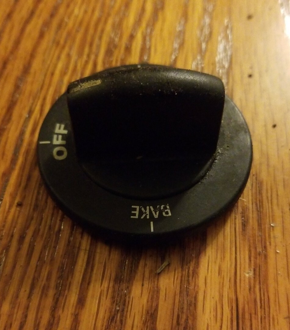 ROPER ESTATE WHIRLPOOL Range Oven Selector Knob Black 3196030 AP2989831 ...