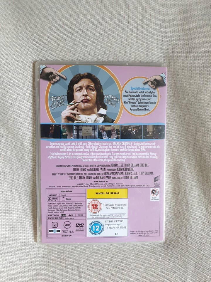 Monty Python's Flying Circus - Graham Chapman's Personal Best DVD 2006 ...