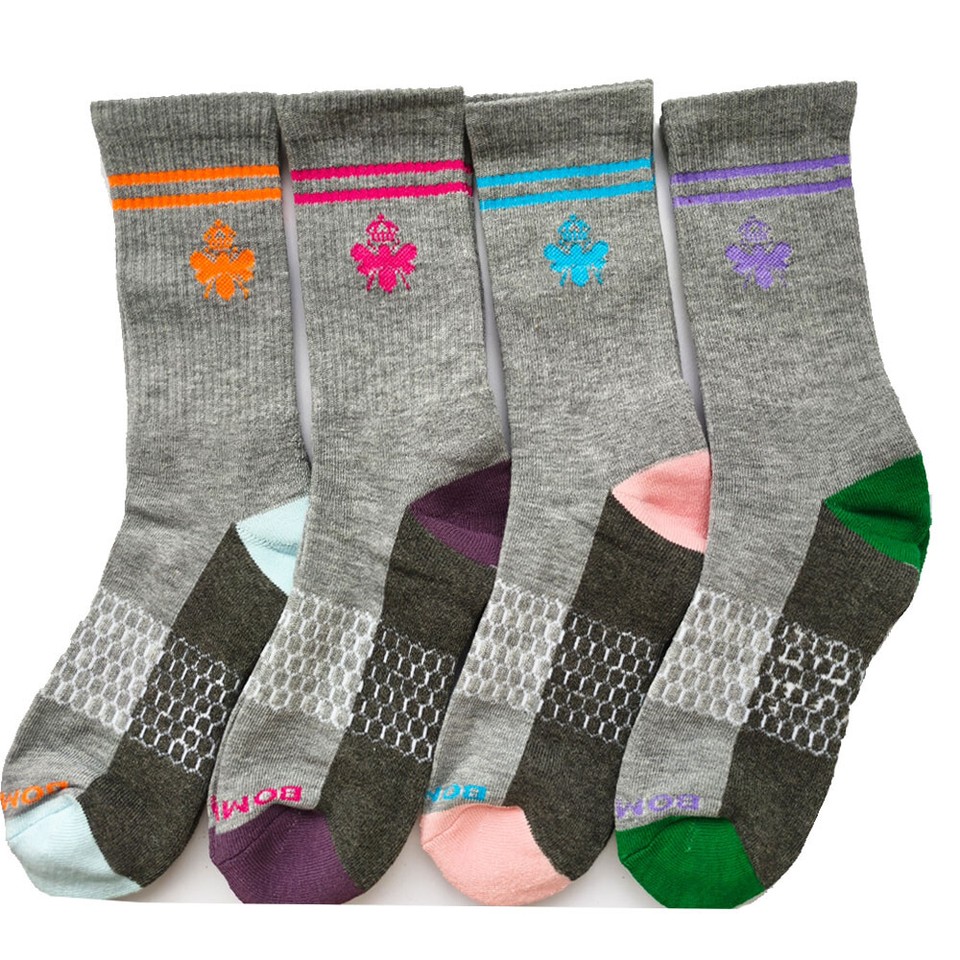 4pairs BOMBAS Women's Lightweight streak Chroma Calf Socks Size Medium ...