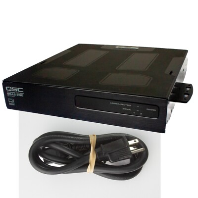 QSC SPA2-200 200 Watt Two Channel | Amp 70v 100v Bridge Option | Lo Z ...