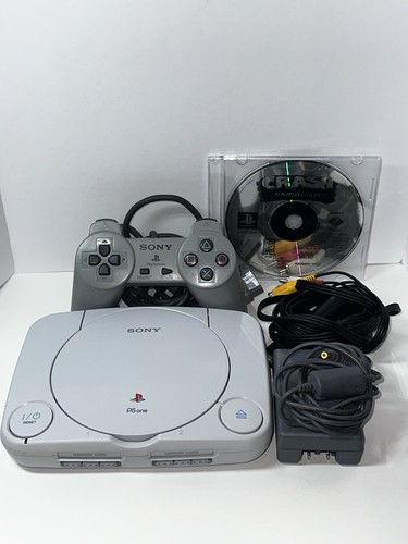 Sony PSOne Console SCPH-101 PS1 Playstation 1 Slim Bundle w/ CRASH ...