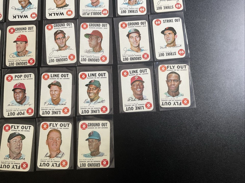 1968 Baseball Game Card Complete Set (33) High Grade | eBay