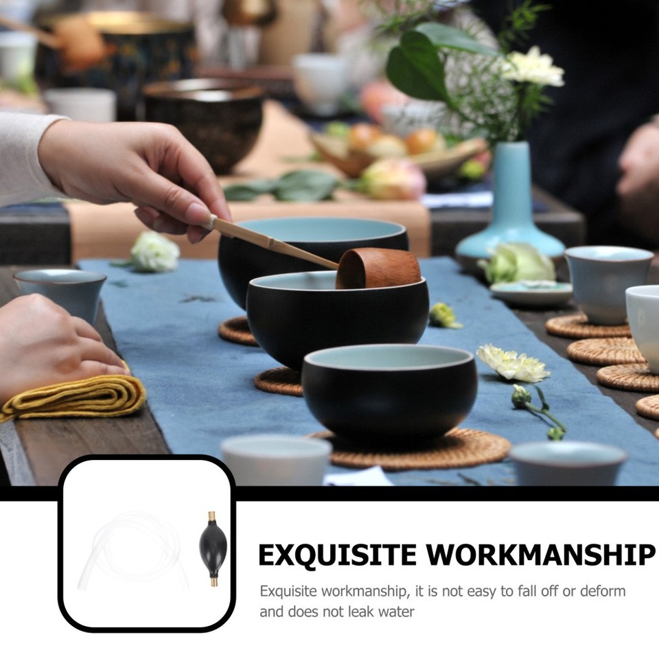 3 Sets Tea Board Drain Pipes with Suction Balls Tea Board Accessory ...