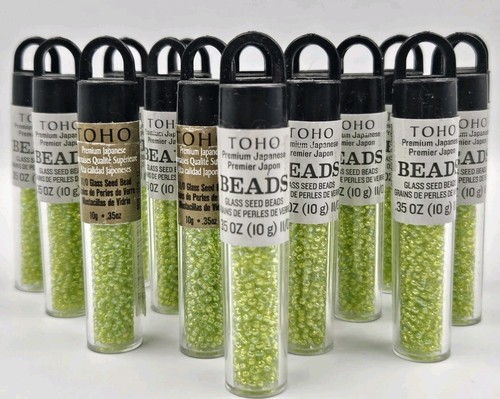 Lot of 17 New .35 oz 10g Vials 11/0 Toho Japanese Glass Seed Beads ...