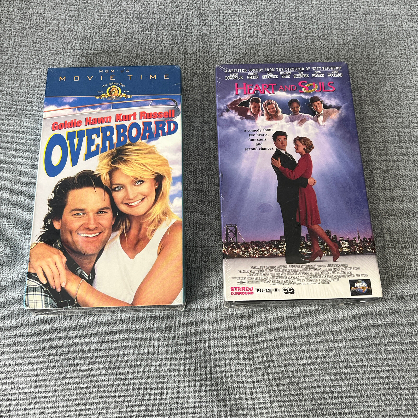 Overboard VHS and Heart and Souls VHS Lot of 2 Movies New Sealed | eBay
