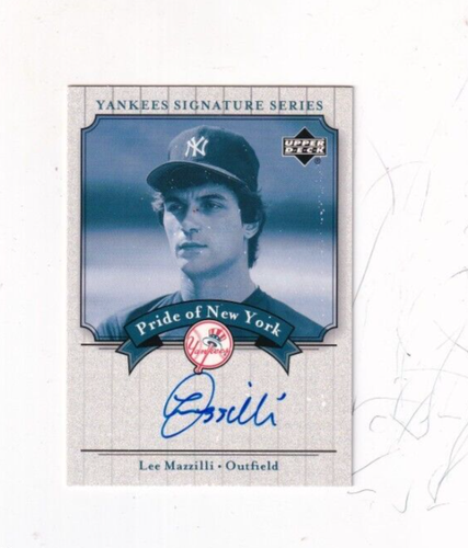 2003 LEE MAZZILLI UPPER DECK PRIDE OF NEW YORK AUTOGRAPH NEW YORK ...