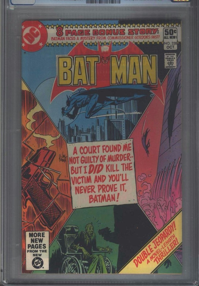 Batman #328 CGC 9.6 (1980) Joe Kubert Cover White Pages | eBay