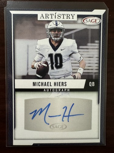 2024 Sage Artistry #ART-MH Michael Hiers AUTO Samford Bulldogs | eBay