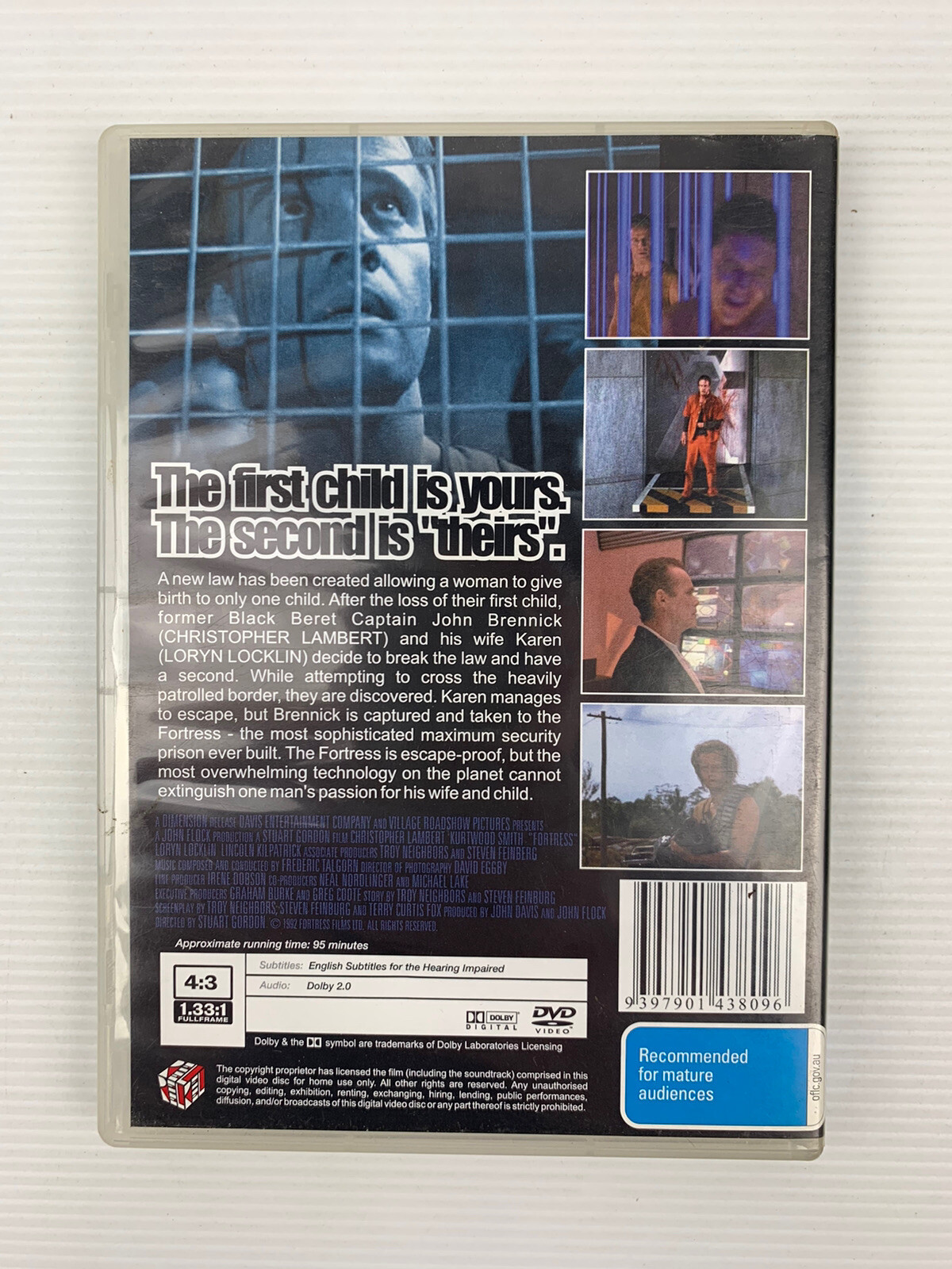 FORTRESS Christopher Lambert DVD CULT RARE R4 Free Tracked Post | eBay.de