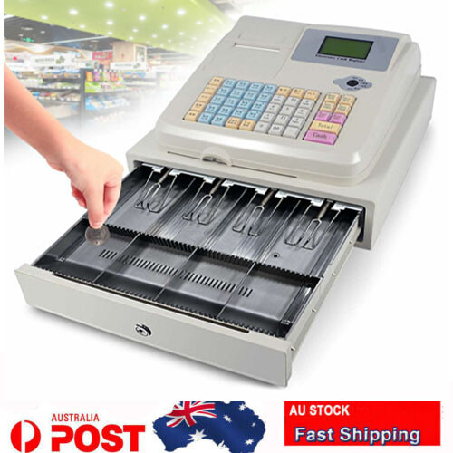 Electronic Cash Register POS Cashier with 48Keys 8Digital LED Display ...