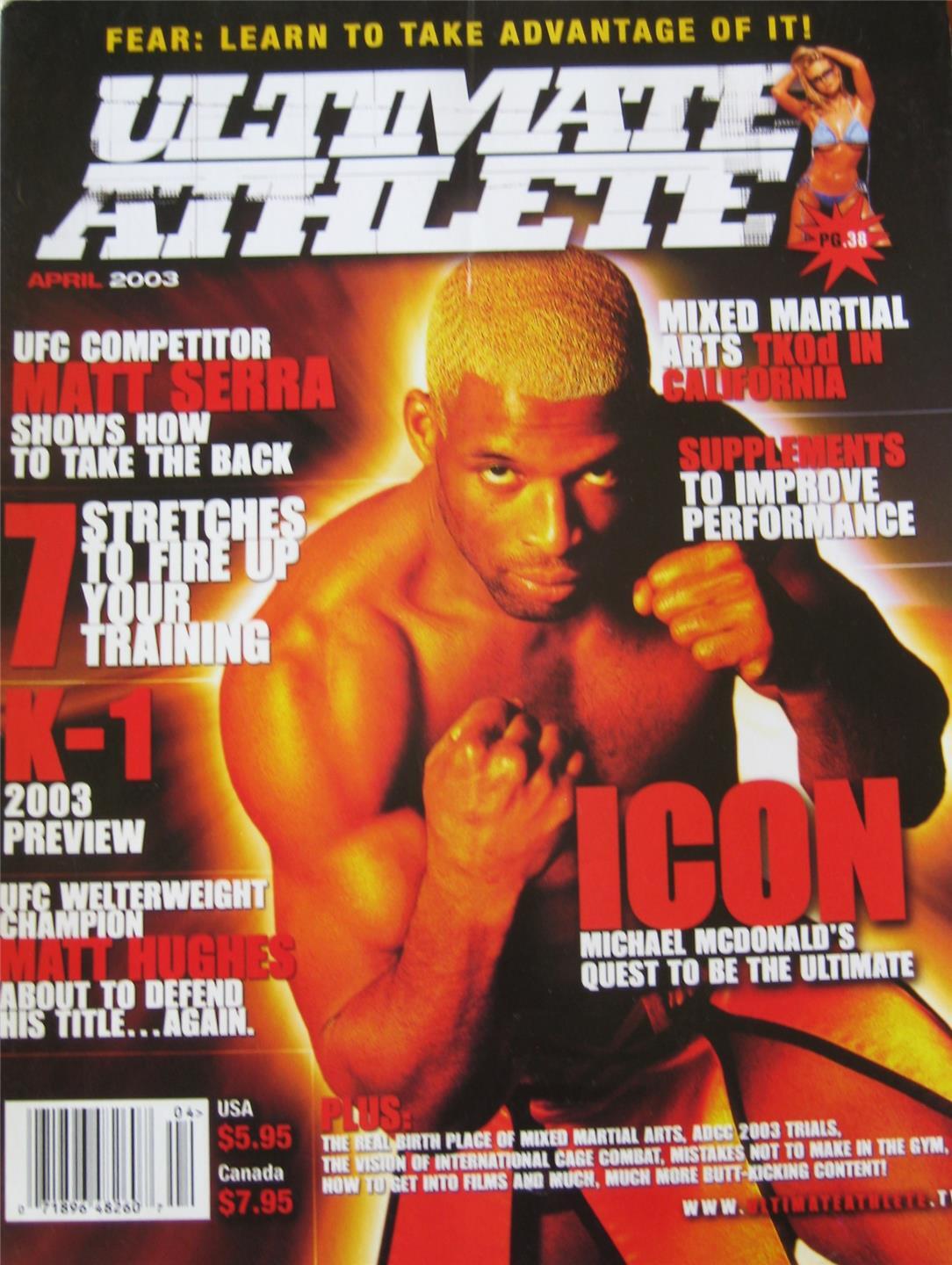 4/03 ULTIMATE ATHLETE MATT HUGES MIKE MCDONALD JIU-JITSU KARATE MARTIAL ARTS | eBay