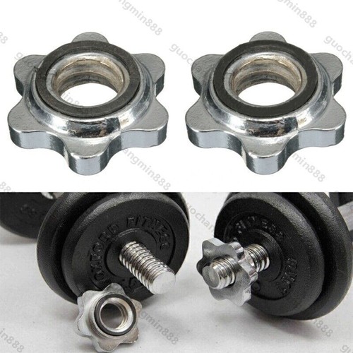 2/4/6PCS Dumbbell Spin Lock For Barbell Hex Nut Screw Collar Weight ...