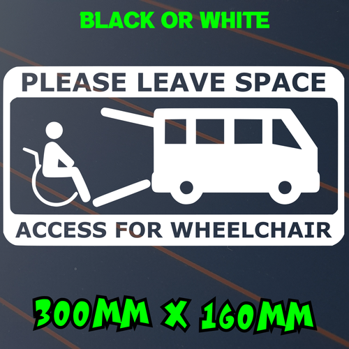 Wheelchair Access Sticker Car Decal Window Disability Mobility Parking ...