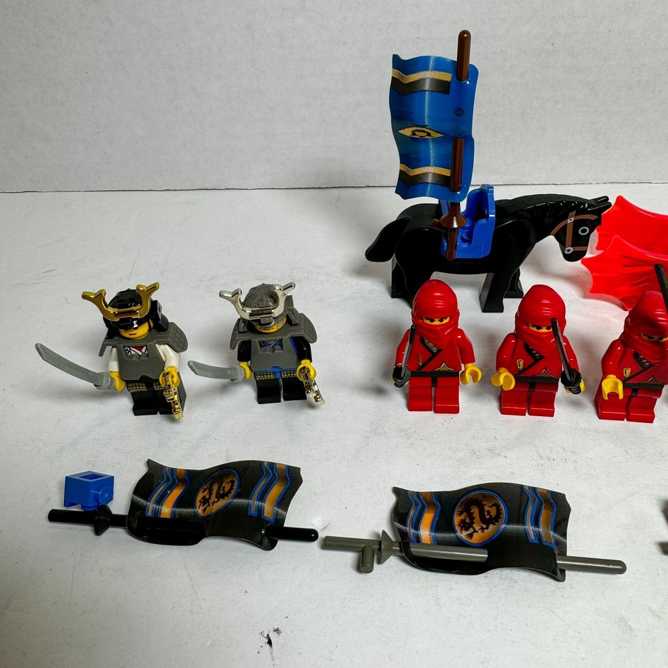 Lego Castle Ninja Red Minifigures Lot of 6 Shogun Swords cas050 Vintage ...