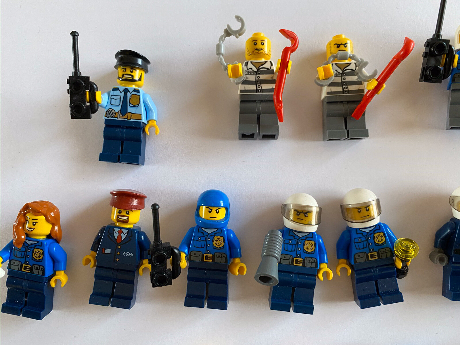 LEGO City Cops and Robbers Minifigure Bundle Genuine Police Criminals ...