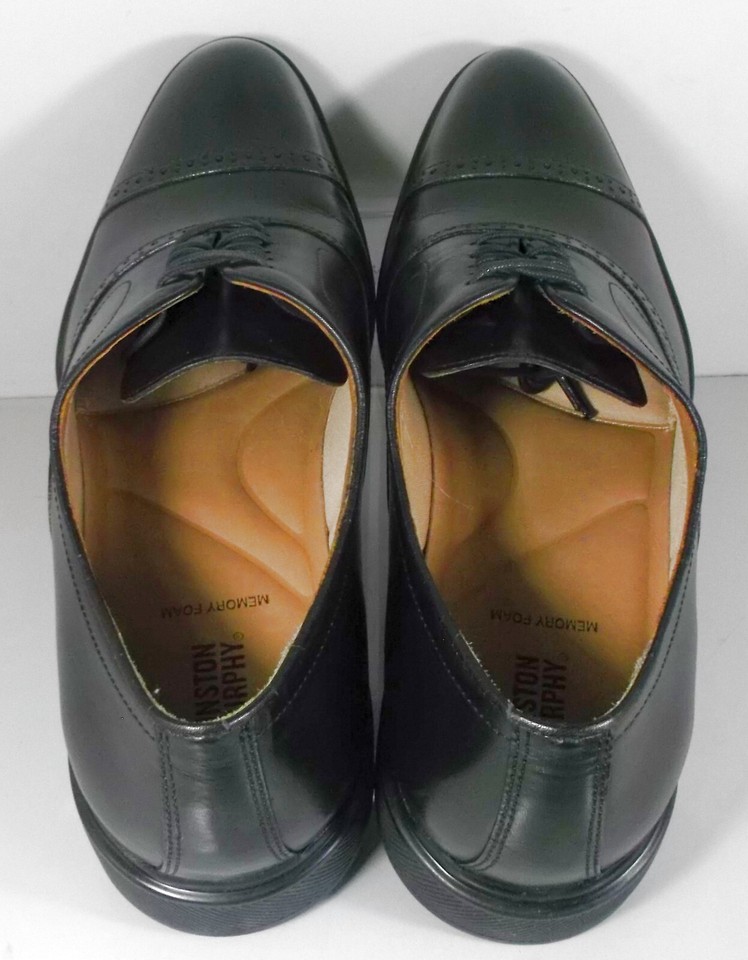 594545 FTS50 HOLSTON CAP TOE MEN'S SHOES 10 M BLACK LEATHER JOHNSTON ...