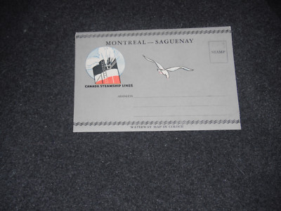 1940's Souvenir Postcard Folder Montreal Saguenay Canada Steamship ...