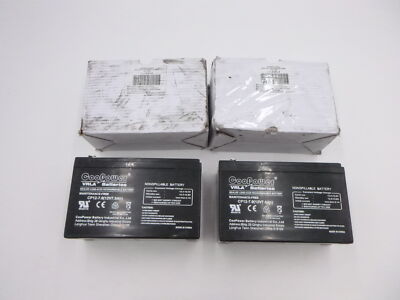 2 Pack CooPower Sealed Lead Acid Rechargeable Battery 12V 7.0Ah 2UKJ4 ...