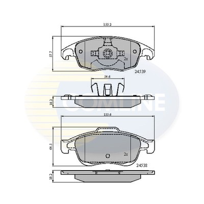 Genuine Comline Front Brake Pads - CBP01719 | eBay