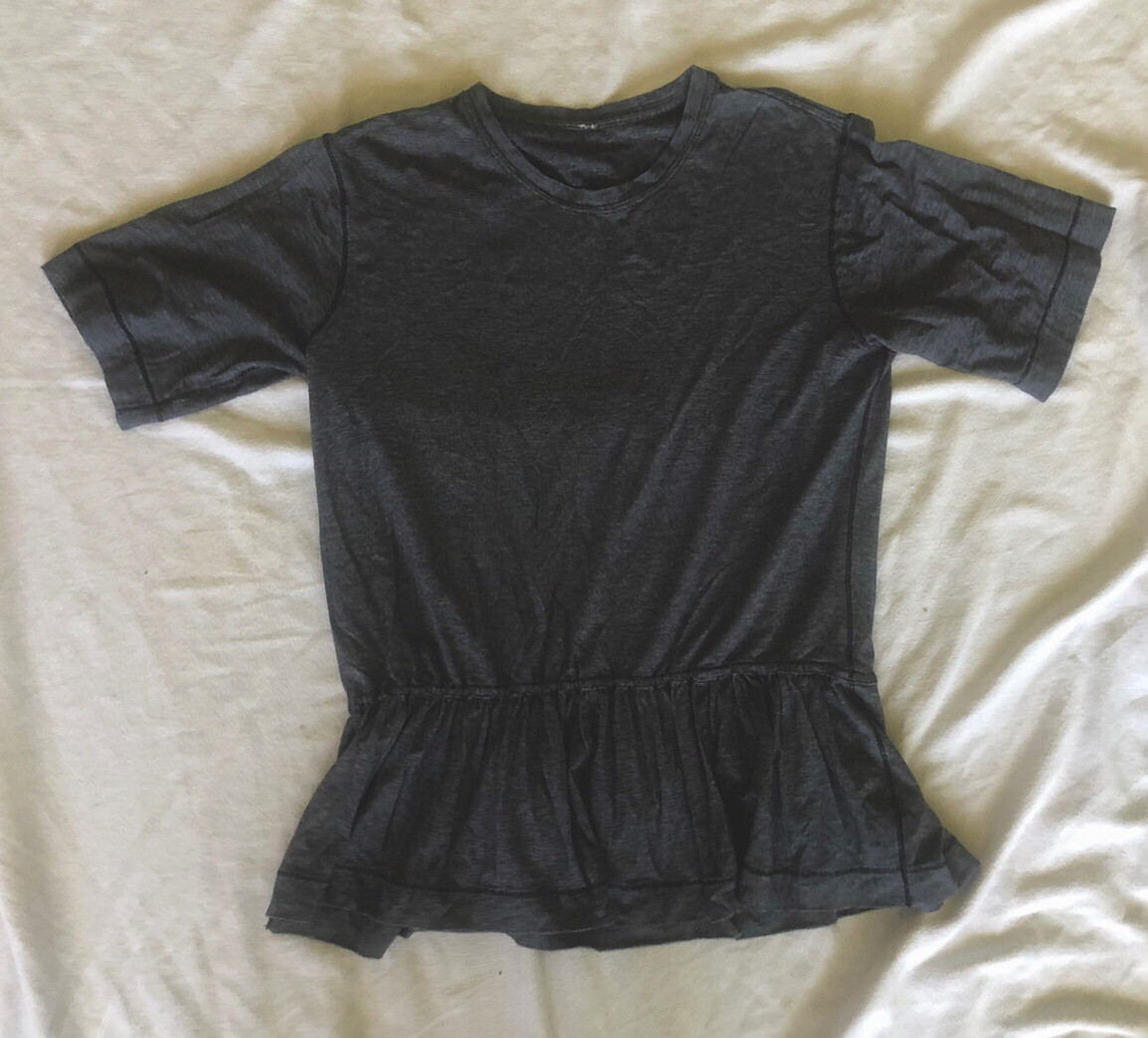 Lululemon Shirt Ruffle Bottom Size 6 - Gem