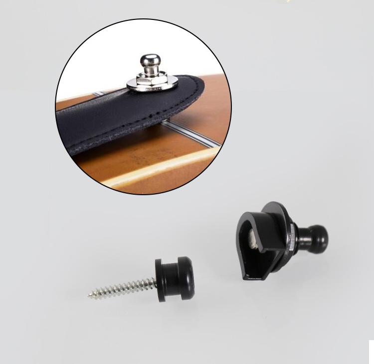 2 Top Quality Metal Guitar Strap Lock Replacement Bass Strap Locking ...