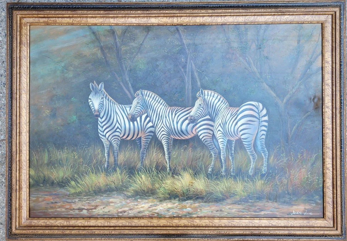 Zebra Oil Painting