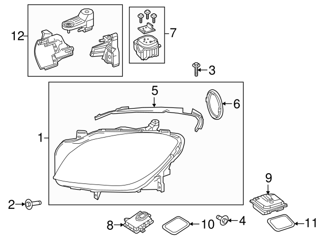 Mercedes Benz GLE63 AMG S GLE 400 350 16-19 Headlamp Assembly Left ...
