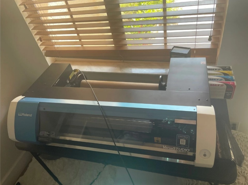 LARGE BN-20A LARGE FORMAT PRINTER/CUTTER WITH EXTRA INK AND MEDIA | eBay