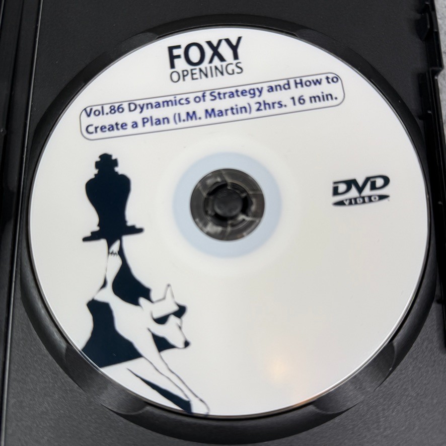 FOXY Chess DVD Vol 86 Dynamics Strategy Create a Plan Openings IM ...
