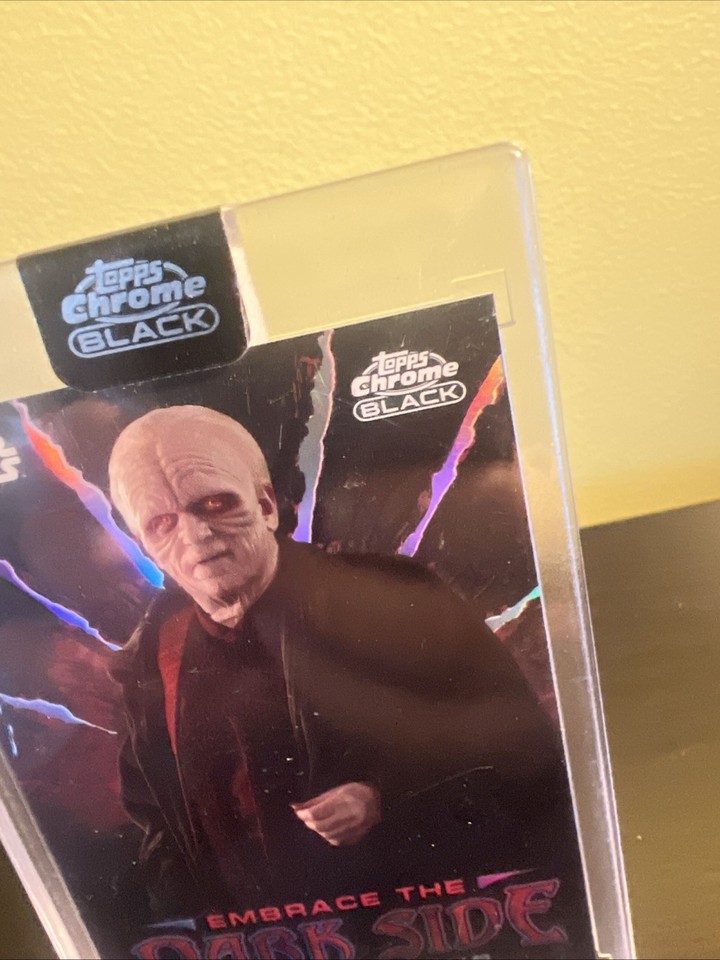 DARTH SIDIOUS 2024 TOPPS CHROME BLACK STAR WARS EMBRACE DARK SIDE Q3474 ...