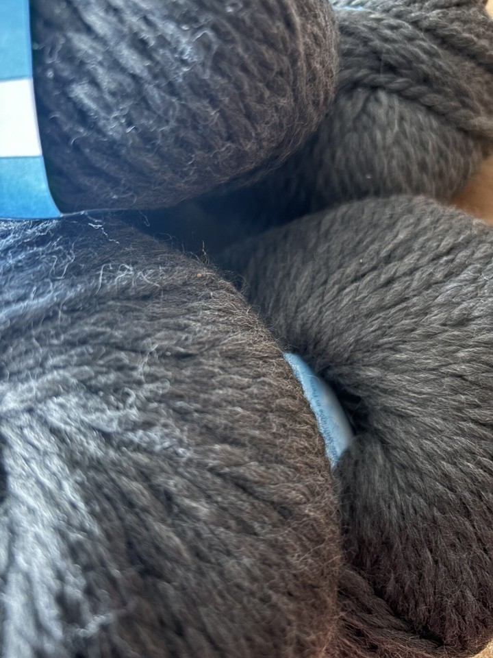 DESTASH 10 Bulky Cloudborn Wool Yarn Charcoal Heather 100gr/109 Yds NEW | eBay