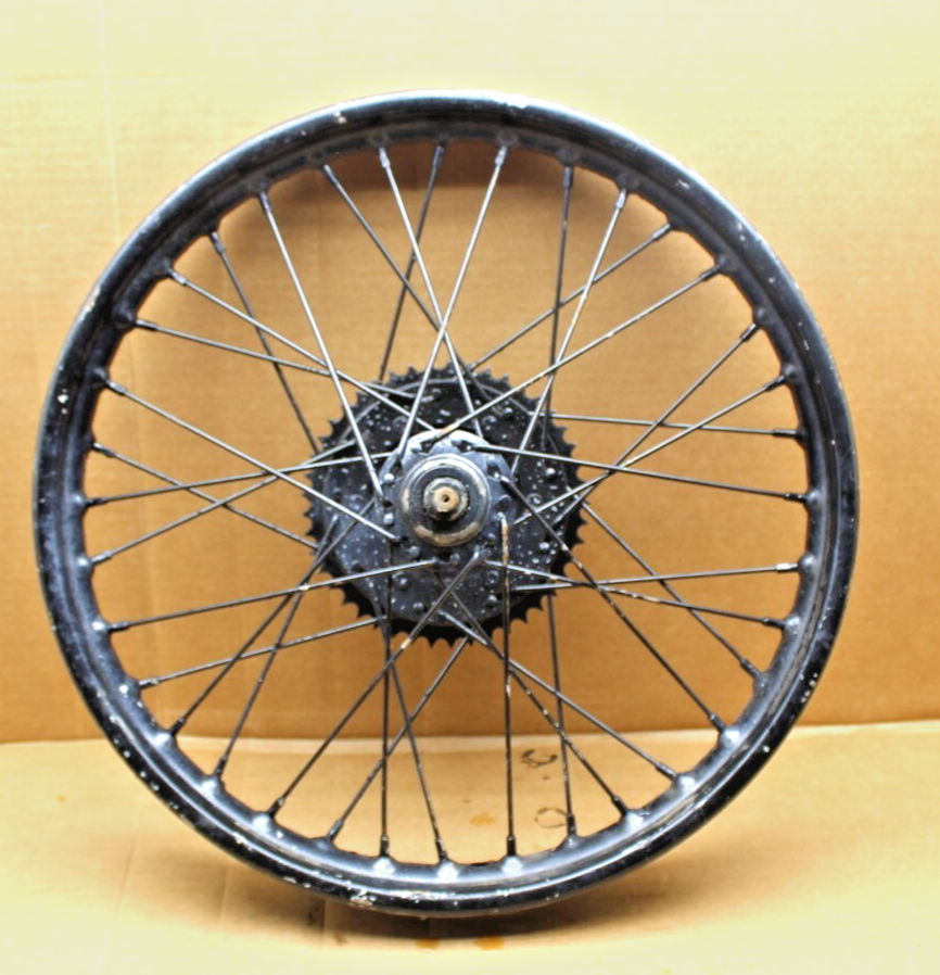 HARLEY HUMMER REAR WHEEL AXLE SPROCKET SPOKES 18" RIM HUB ASSY OEM ...