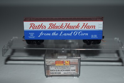 N Scale MTL 04900630 Rath's Blackhawk Ham 40' Single Door Reefer 208 ...