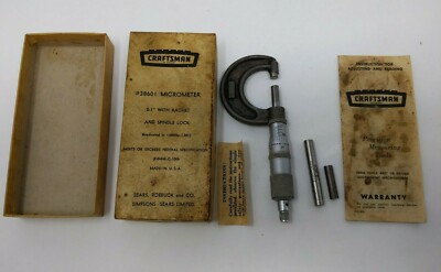 Micrometers - Craftsman Micrometer