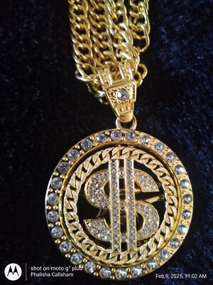 Money Chain, Gold Chain For Men, Dollar Sign Necklaces. Rapper Chain ...