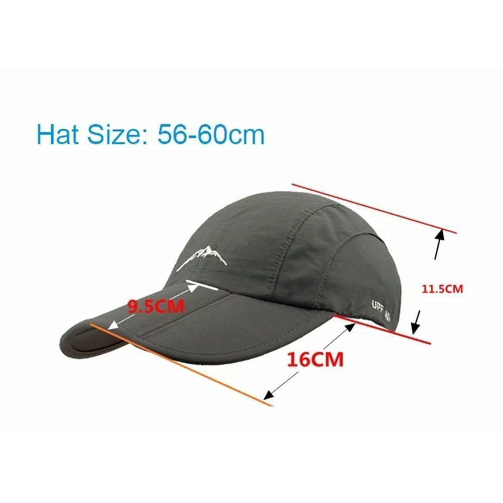 Foldable Baseball Cap Sun Protection Sport Cap Fashion Fishing Cap Men ...