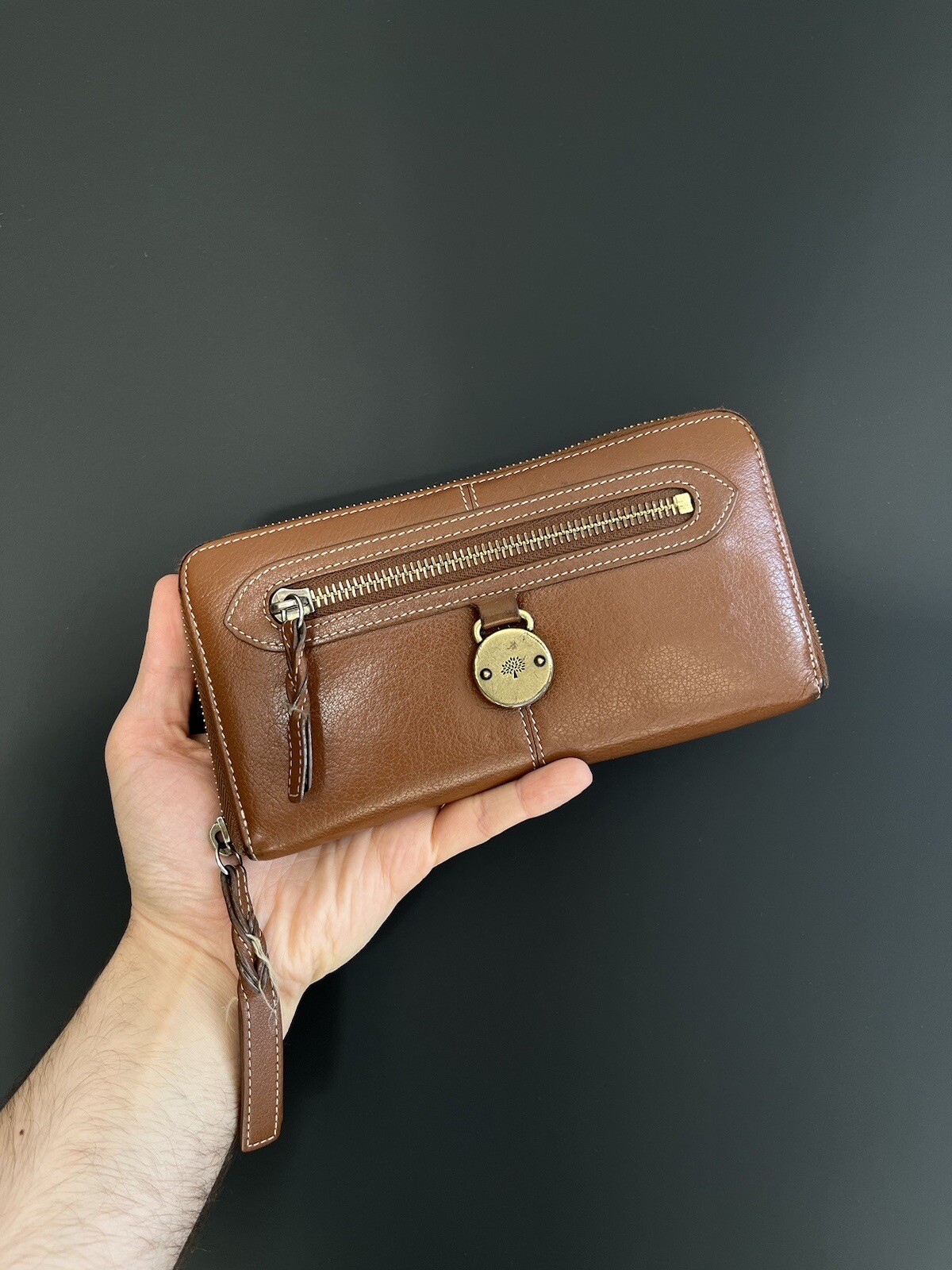 Mulberry brown Leather Big Wallet - Gem