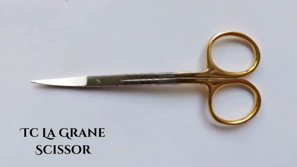 Dental Surgical La Grange Curved Lab Suture Insert Scissor Tissue ...