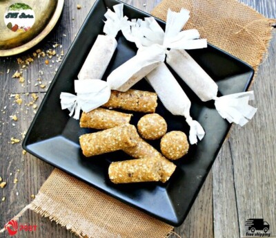 Gingelly Rolls 10 (Thala Karali) Jaggery & Sesame Seeds Candy Sweets ...