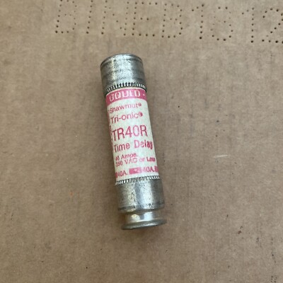 FERRAZ SHAWMUT TR40R Tri-Onic 40A 250V AC Dual-Element Time-Delay ...