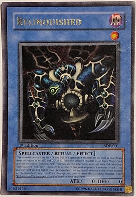 Yugioh Relinquished Starter Deck Pegasus SDP-001 1st Edition Ultra Rare ...