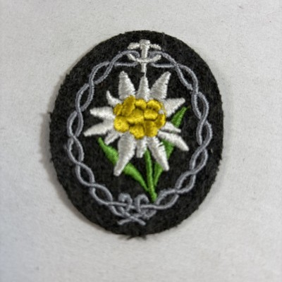 German Mountain Troops Edelweiss Badge Patch | eBay