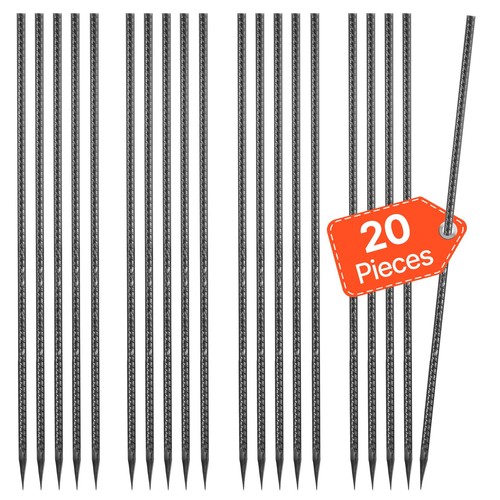 Rebar Stakes 24-Inch Heavy-Duty 0.47 in Diameter Straight Galvanized ...