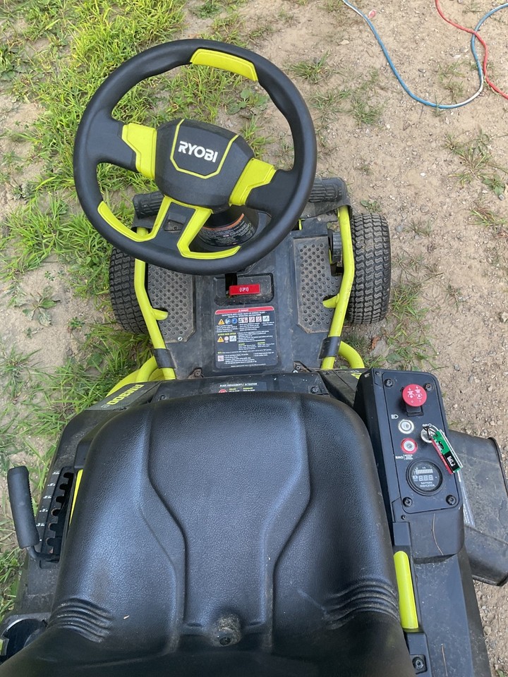 Ryobi RM300e 30" 50 AH Electric Riding Lawn Mower, with Charger | eBay